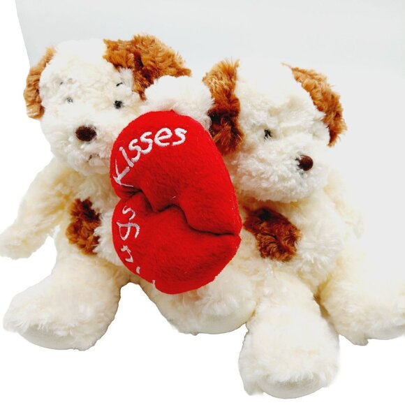 Aurora | Toys | Aurora Dogs Puppies Heart Hugs Kisses Cream Brown 8 ...